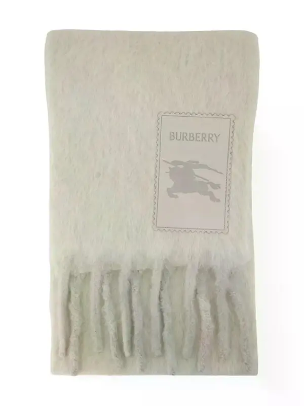 Burberry Brushed Logo-plaque Scarf