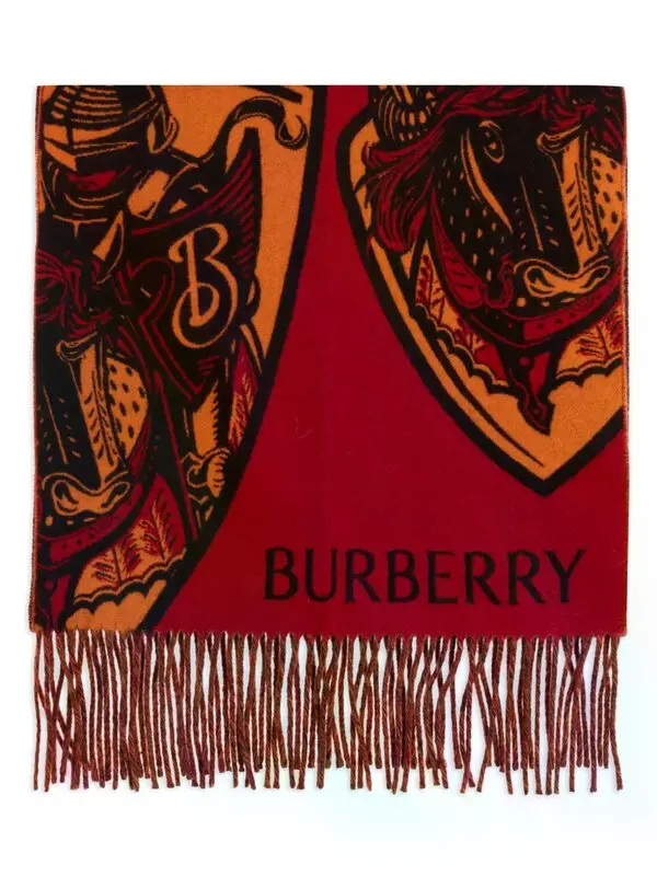 Burberry Charging Knight Scarf - Red