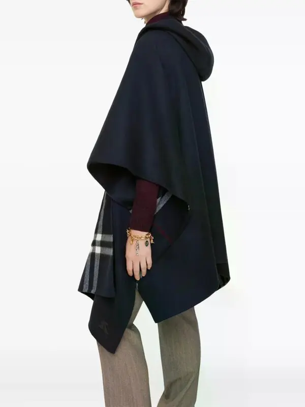 Burberry Hooded Checked Cape