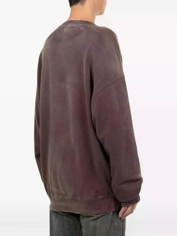 KAMIYA Henley Neck Distressed Sweatshirt