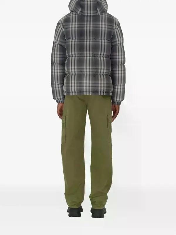 Burberry Check Puffer Jacket - Grey