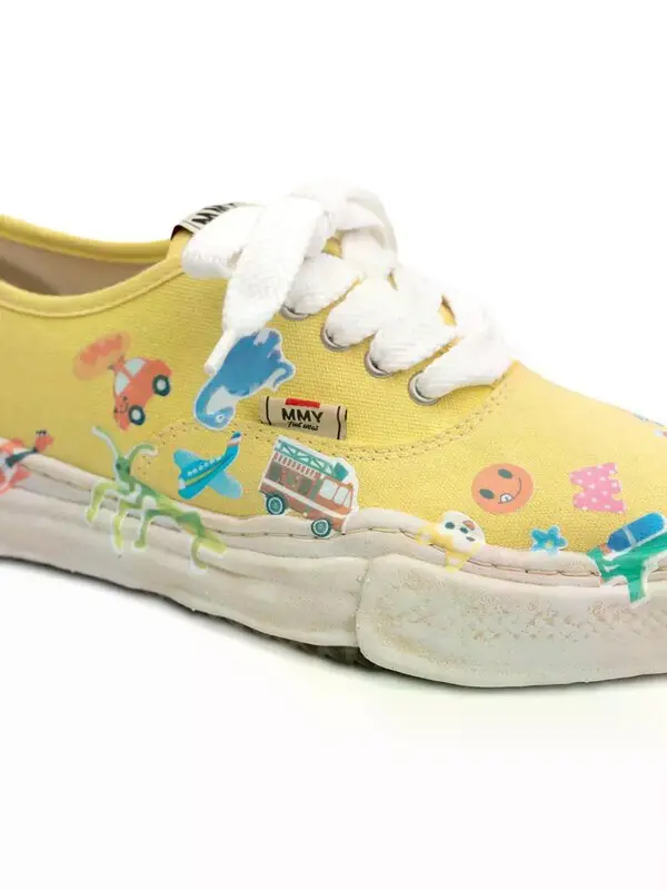 Mihara Yasuhiro Baker Sticker-print Low-top Sneakers