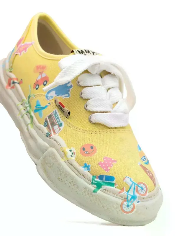 Mihara Yasuhiro Baker Sticker-print Low-top Sneakers