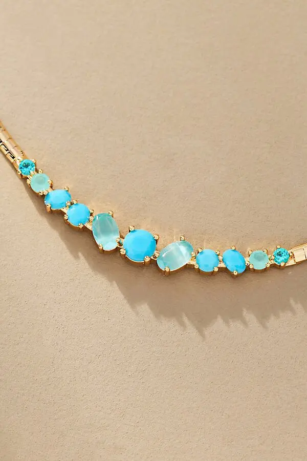 Anthropologie Birthstone Collar Necklace - December