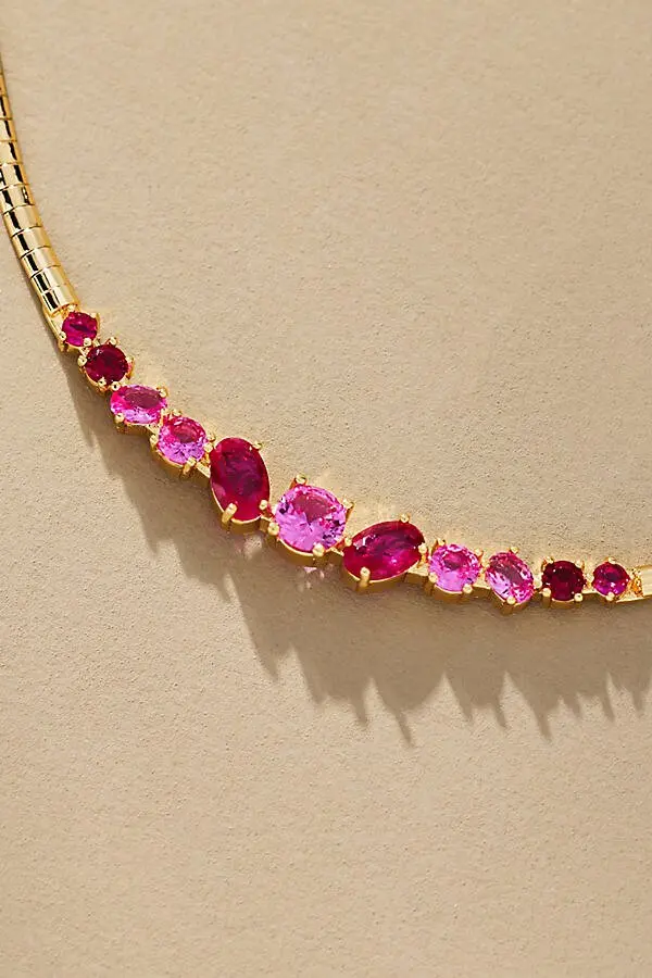 Anthropologie Birthstone Collar Necklace - July