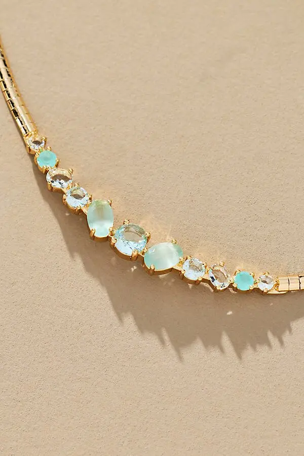 Anthropologie Birthstone Collar Necklace - March