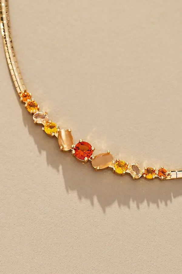 Anthropologie Birthstone Collar Necklace - November