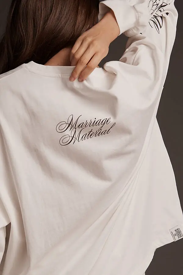 BRIDEMERCH Marriage Material Long-sleeve Top