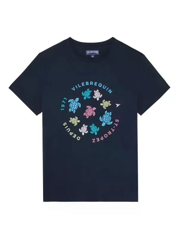 Vilebrequin Crew-neck Cotton T-shirt - Blue
