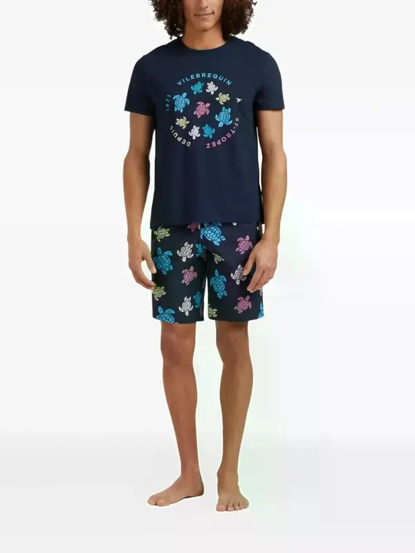 Vilebrequin Crew-neck Cotton T-shirt - Blue