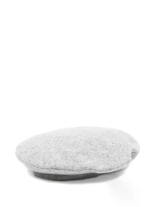 Eleventy Textured-finish Beret - Grey