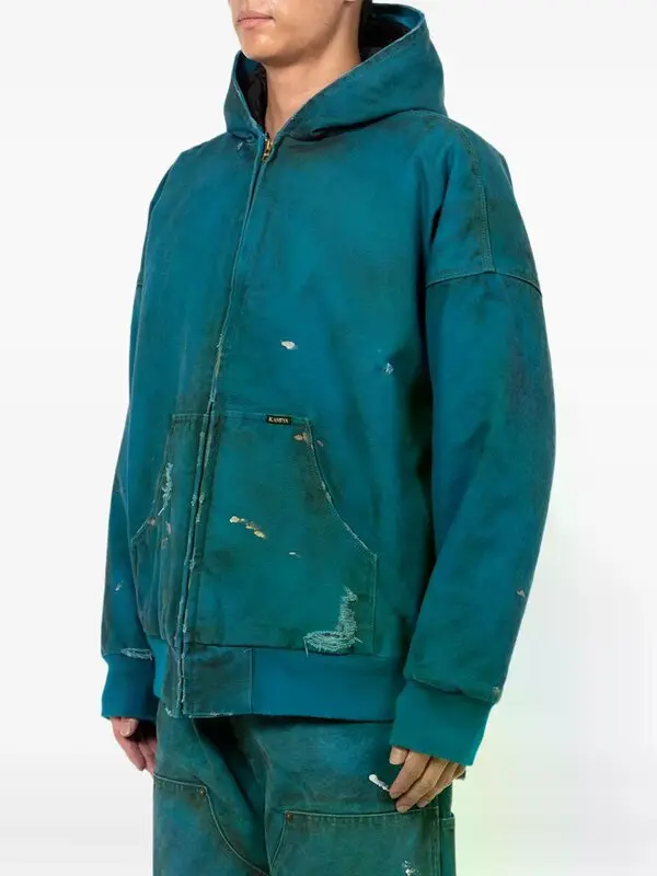 KAMIYA Distressed Zip-up Jacket