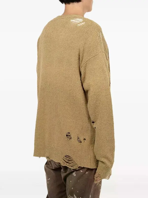 KAMIYA Faded Frayed Cardigan