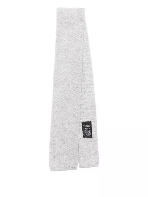 Eleventy Cashmere Knit Tie - Grey