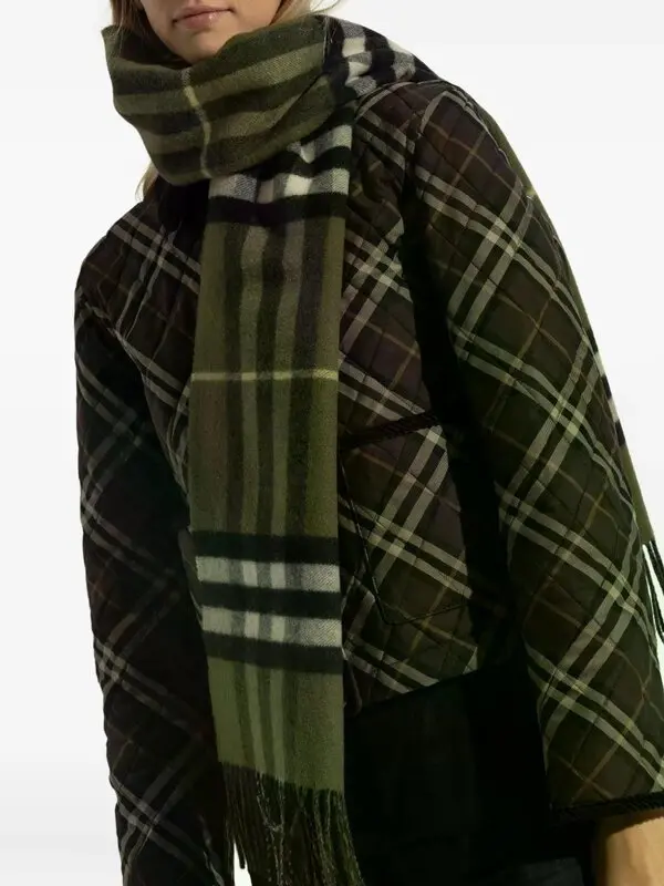 Burberry Monogram Fringed Scarf