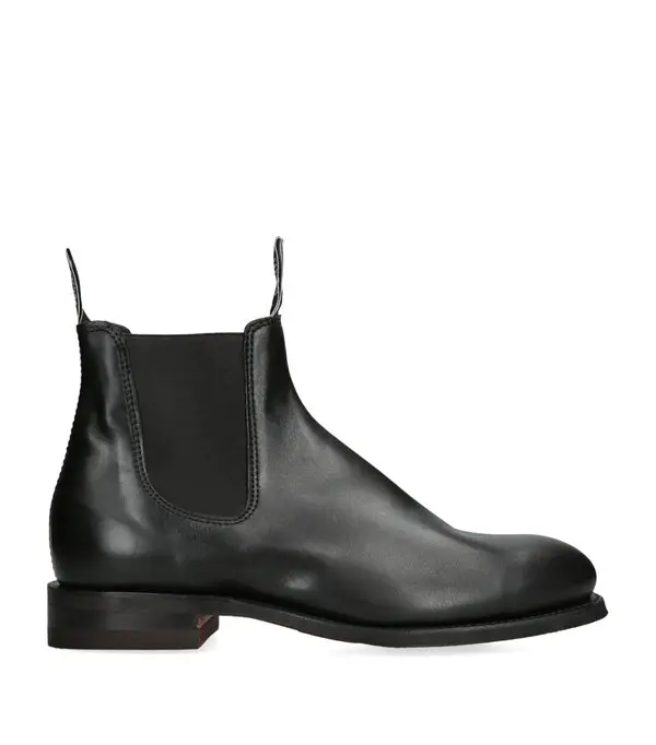 R.m. Williams Leather Turnout Ankle Boots - Black