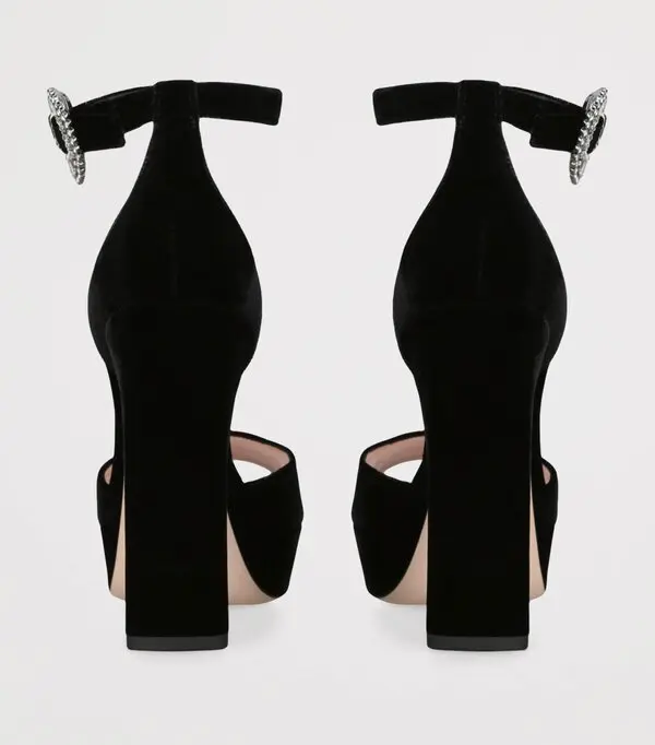 ROGER VIVIER Velvet Platform Sandals