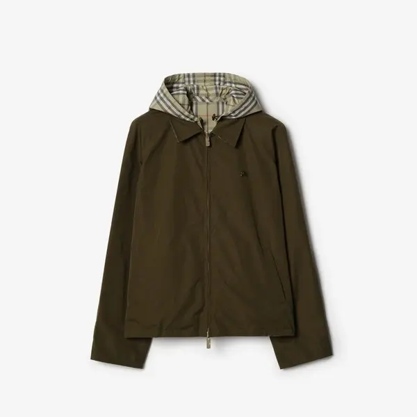 Burberry Reversible Check Cotton Harrington Jacket - Marsh Green