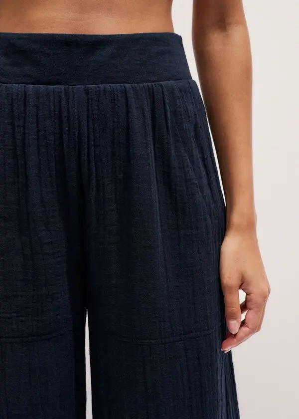 ME+EM Wide-leg Trouser - Navy