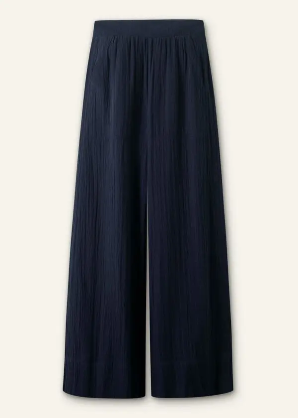 ME+EM Wide-leg Trouser - Navy