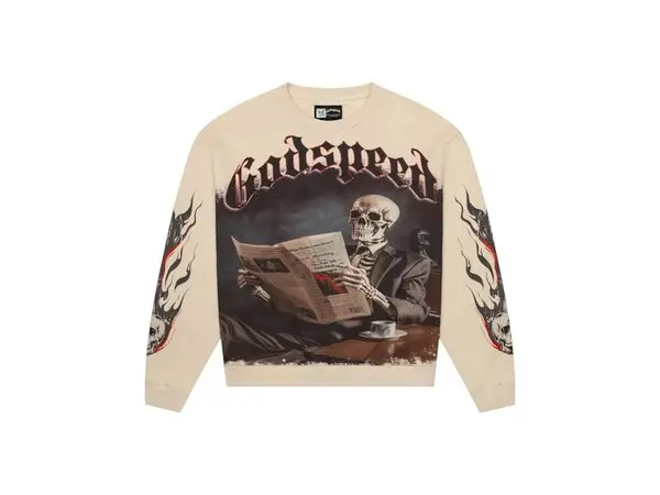 GODSPEED Black Monday Long Sleeve Tee Shirt - Bone