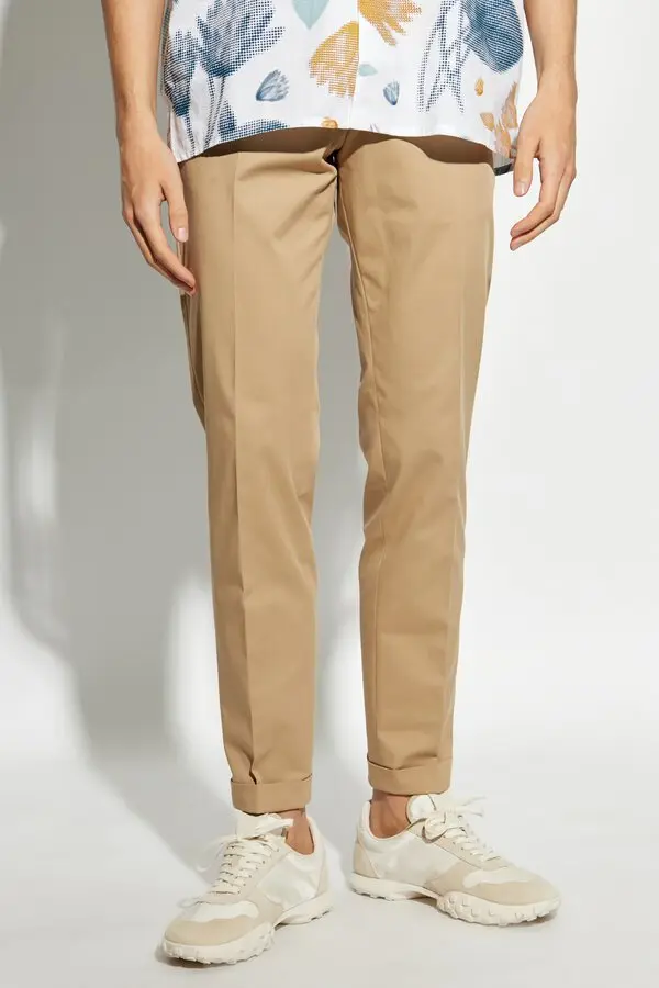 Paul Smith Trousers With Logo - Beige