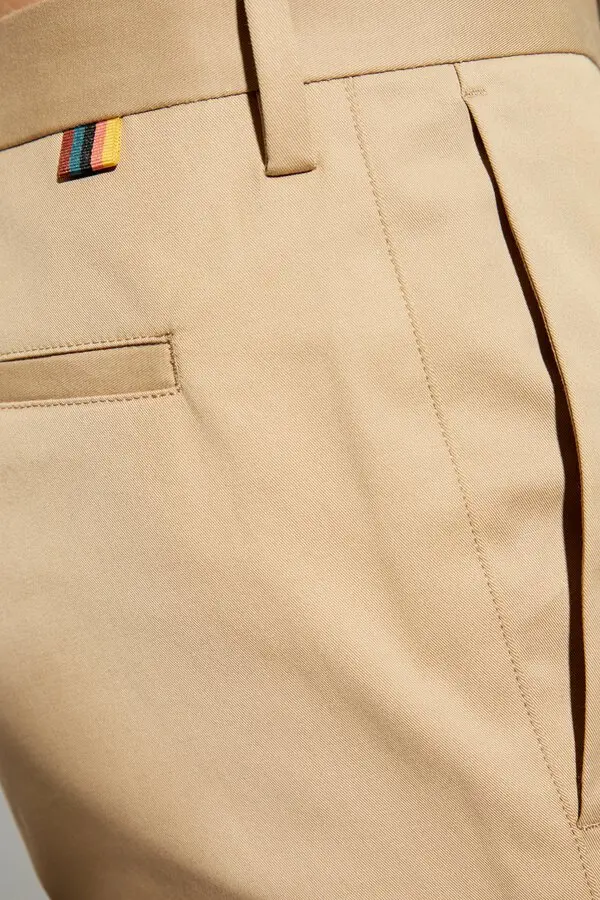 Paul Smith Trousers With Logo - Beige