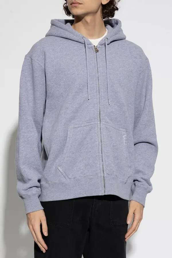 JW Anderson Hooded Zip-up Sweatshirt - Grey