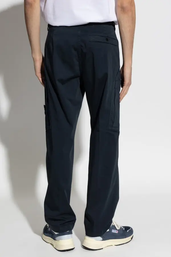 Stone Island Trousers With Logo