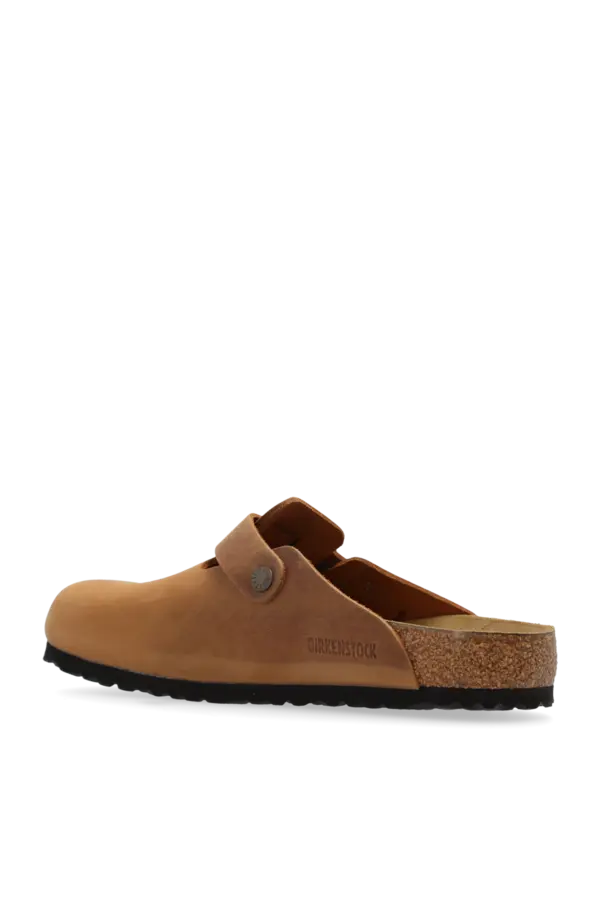 BIRKENSTOCK Boston Bs Suede Leather Sliders