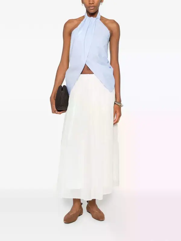 Brunello Cucinelli Silk Maxi Skirt