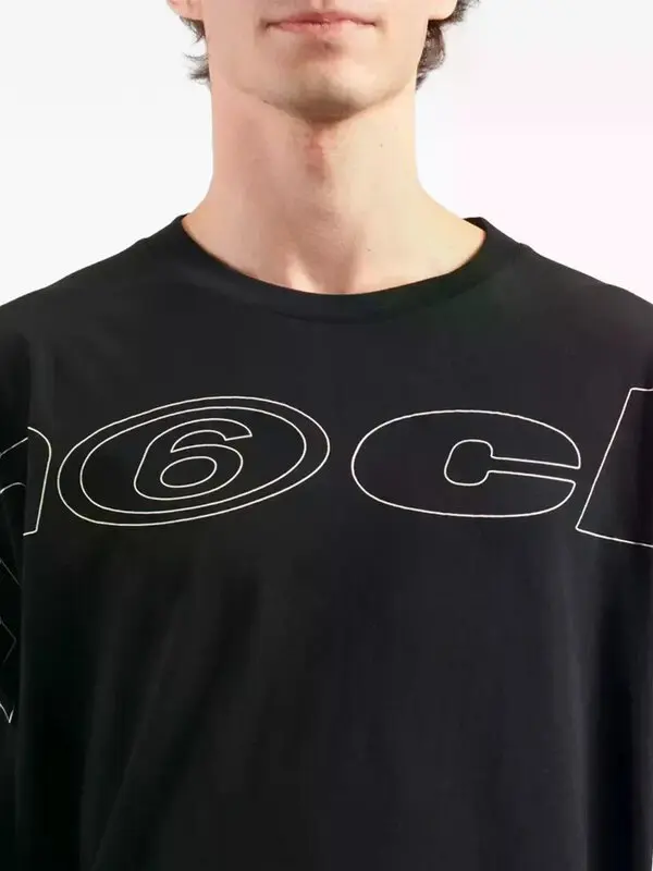 MAISON MARGIELA Long Sleeve Graphic T-shirt - Black