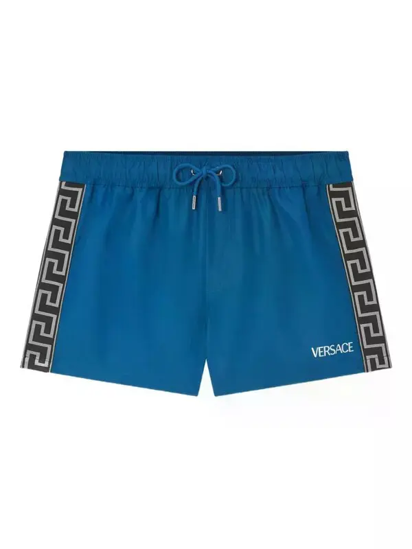 Versace Drawstring Swim Shorts - Blue