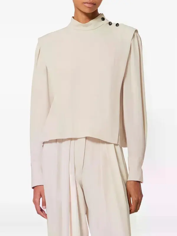 Isabel Marant Étoile Felissa Button-detail Top - Neutrals