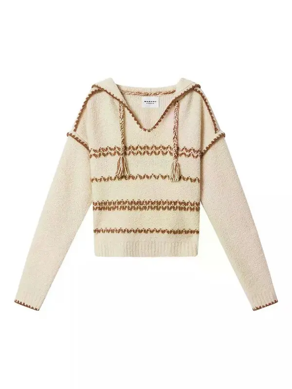 MARANT ETOILE Romera Hooded Pullover - Neutrals