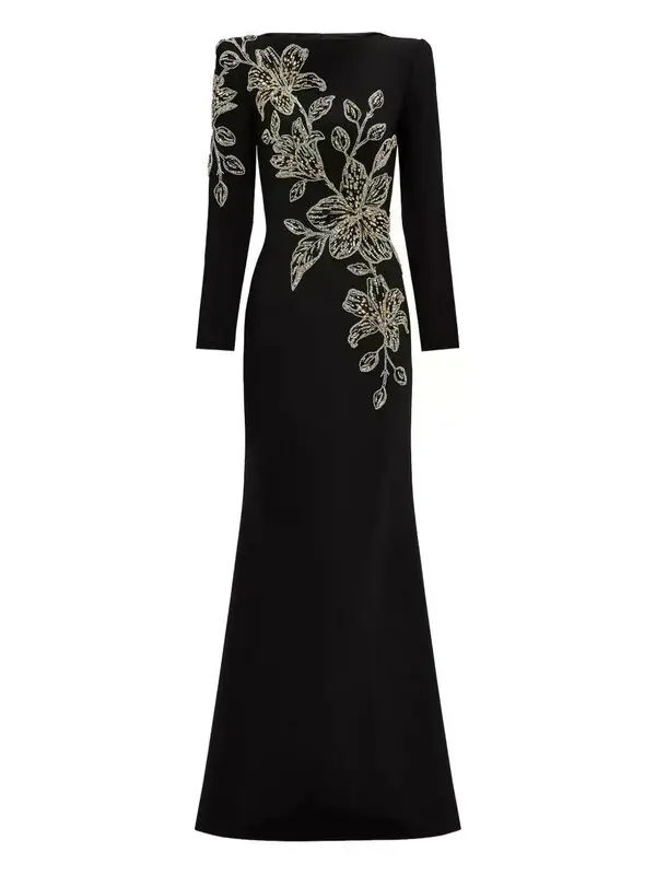 Jenny Packham Slipper Orchid Gown - Black