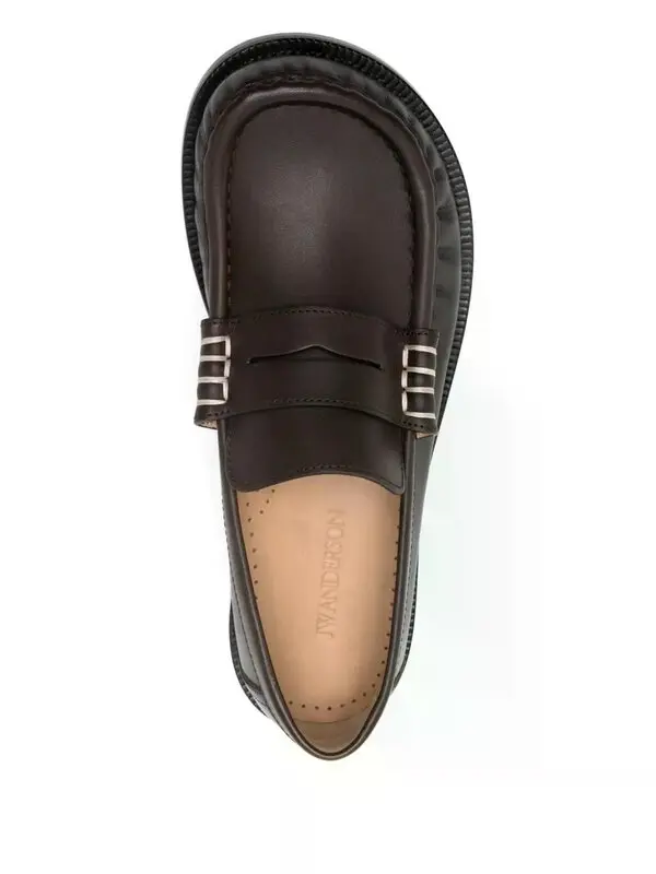 JW Anderson Stitched Loafers - Brown