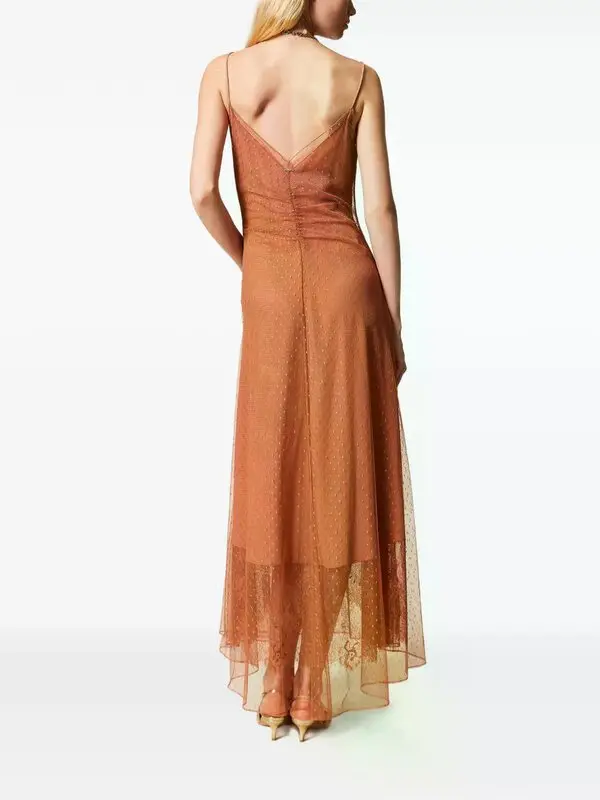 TWINSET Point D'esprit Maxi Dress
