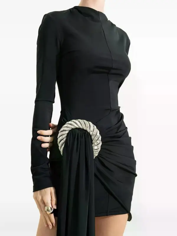 David Koma Spiral-drape Mini Dress