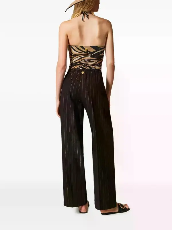 TWINSET Pinstriped Palazzo Trousers
