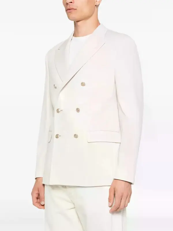 Eleventy Double-breasted Blazer - Neutrals