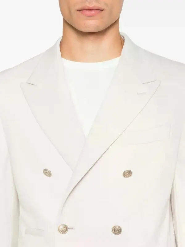 Eleventy Double-breasted Blazer - Neutrals
