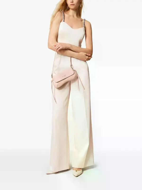 TWINSET Palazzo Trousers In Duchess Fabric