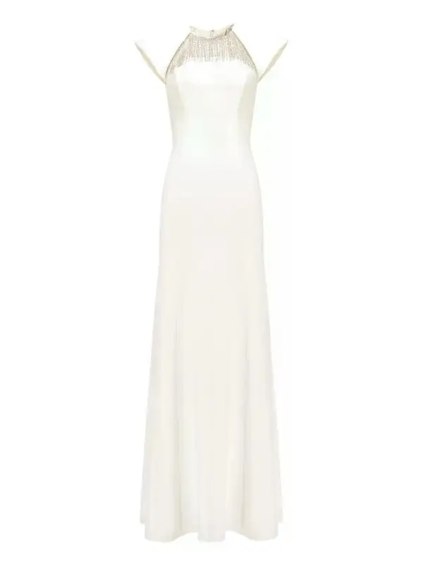 Jenny Packham Sonder Embellished Maxi Dress - Neutrals