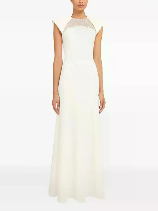 Jenny Packham Sonder Embellished Maxi Dress - Neutrals