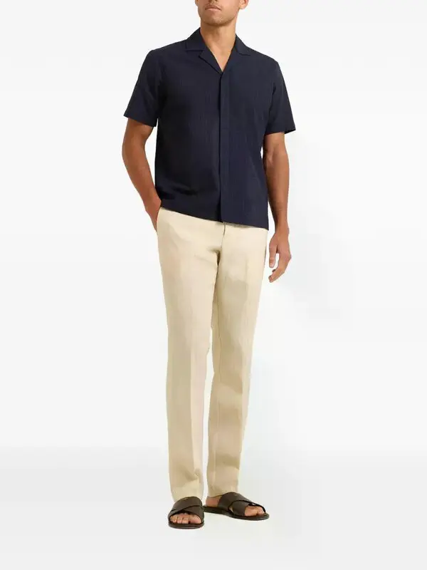 Orlebar Brown Maitan Cotton Shirt - Blue