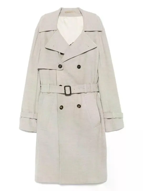 Eleventy Belted Double-breasted Trench Coat