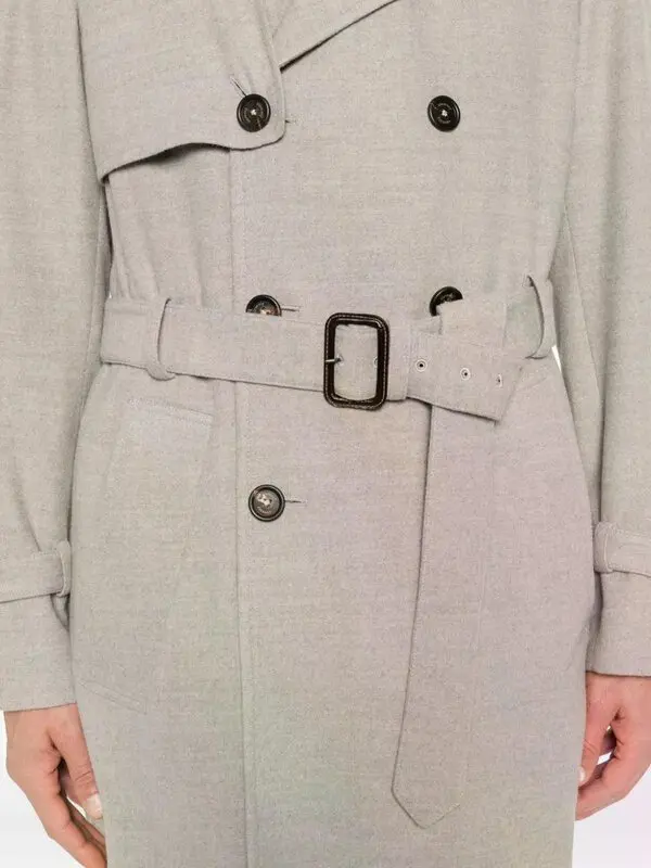 Eleventy Belted Double-breasted Trench Coat