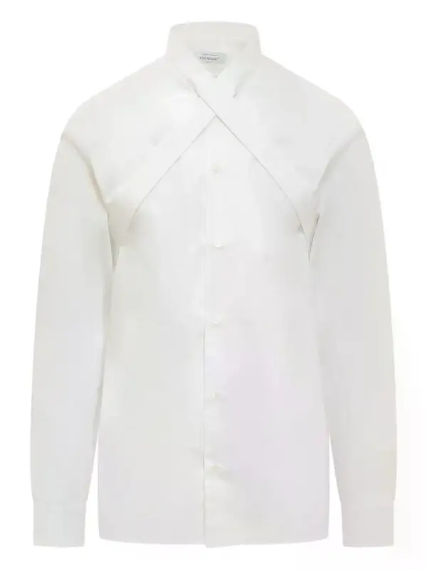 Off-White Crossover-detail Long-sleeve Shirt