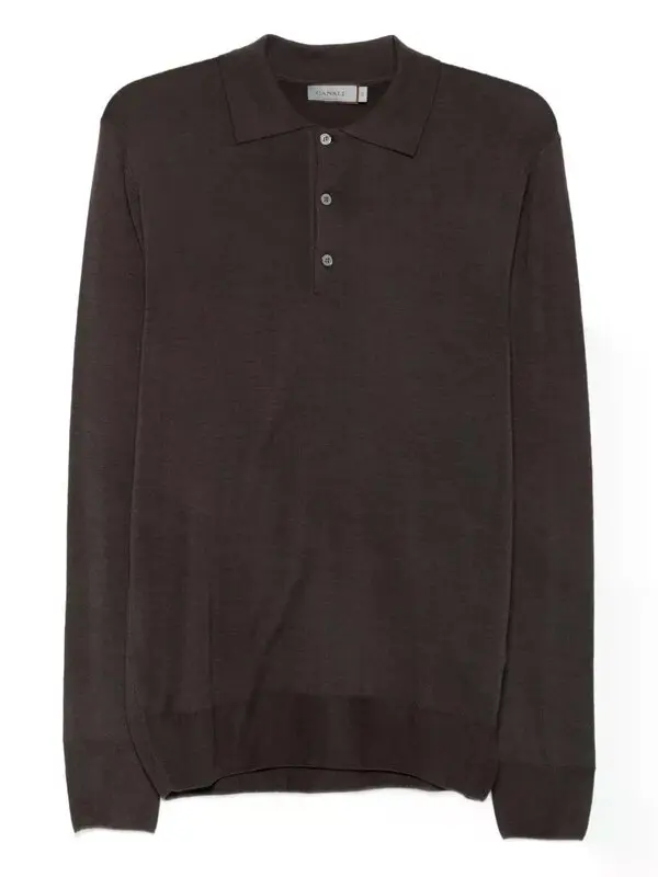 Canali Button-placket Polo Shirt